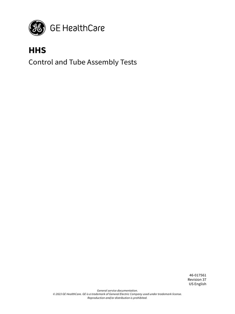 HHS Control and Tube Assembly Tests - SM - 46-017561 - 37 | PDF