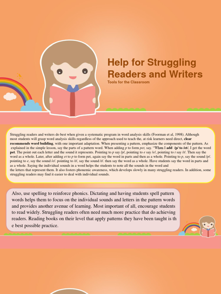 Part 3 Help For Struggling Readers and Writers PDF | PDF | Phonics ...