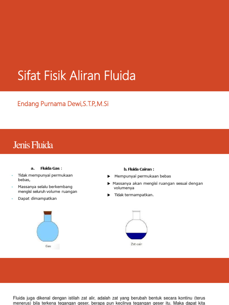 Sifat Fisik Aliran Fluida Fluida | PDF