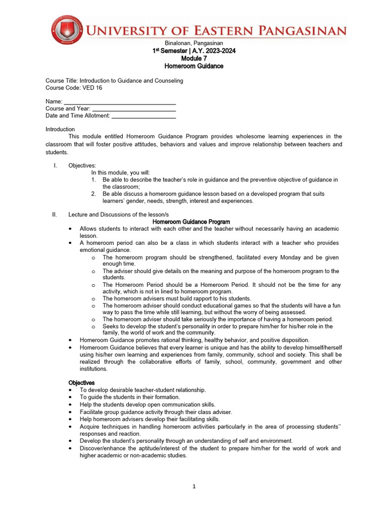 GAC MODULE-7 | PDF | Teachers | Learning