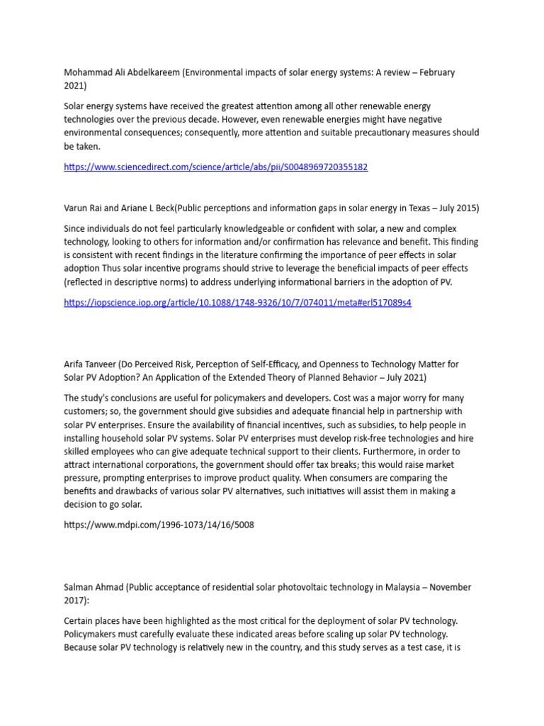 RRL Solar Energy | PDF | Photovoltaics | Subsidy