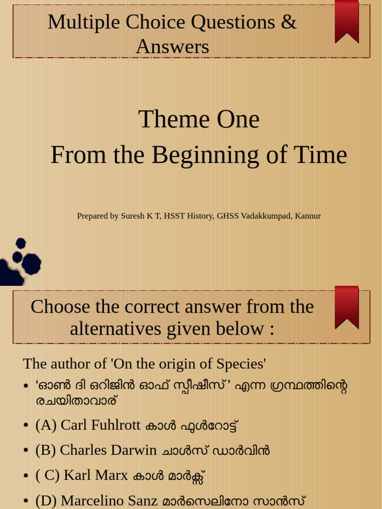 Theme 1 From The Beginning of Time | PDF