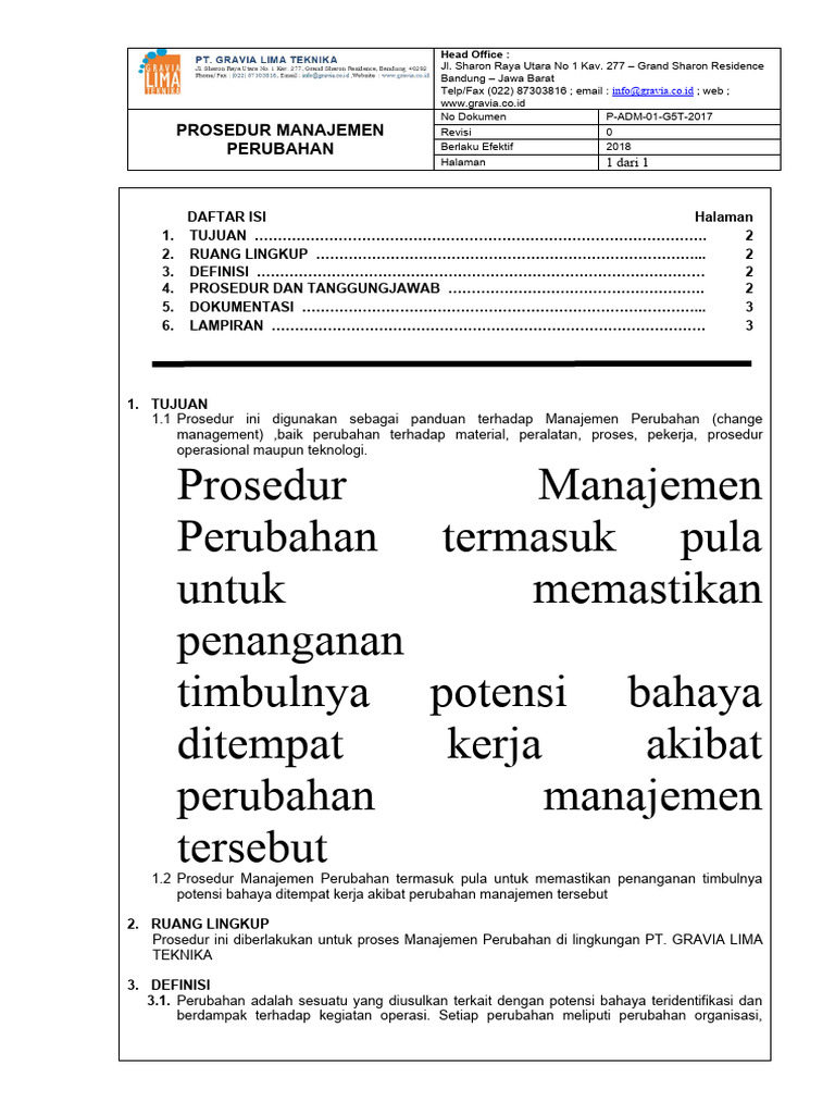 Format Prosedur | PDF