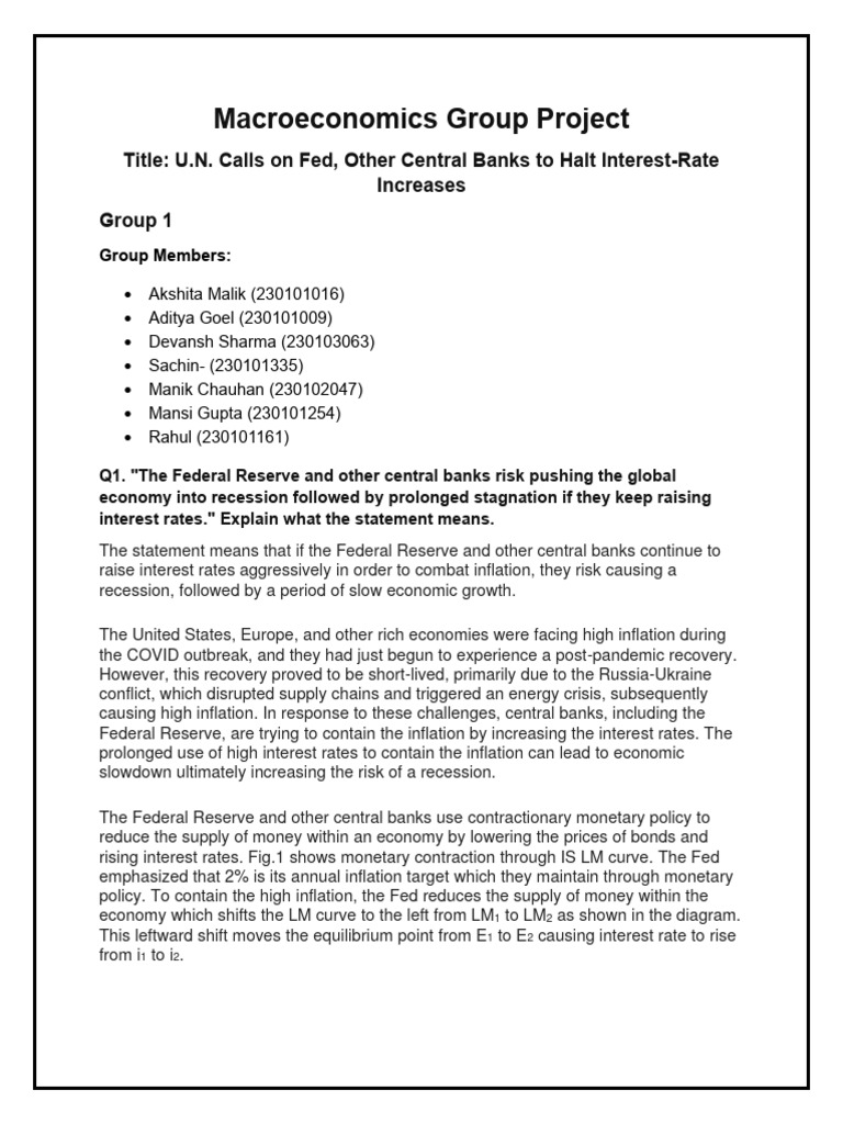 Group1 Macroeconomics | Download Free PDF | Recession | Inflation