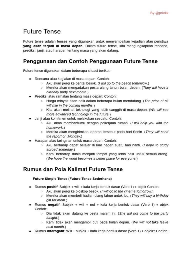 03 - Future Tense | PDF