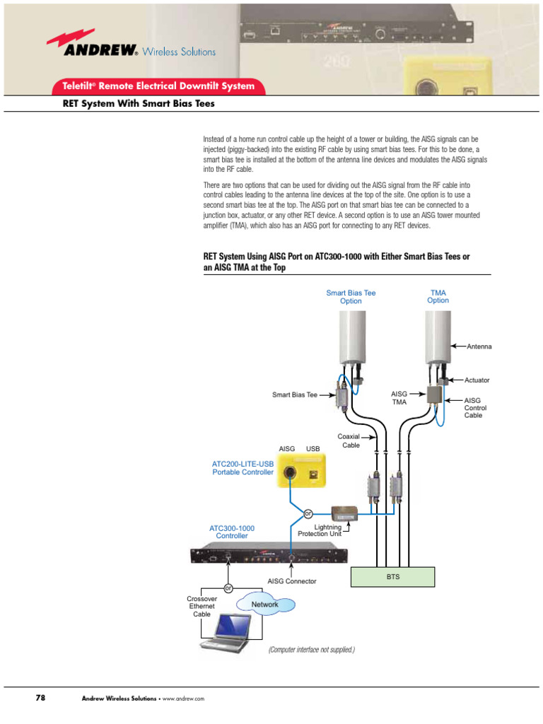 Andrew RET System With Smart Bias Tees | PDF | Electronic Engineering ...