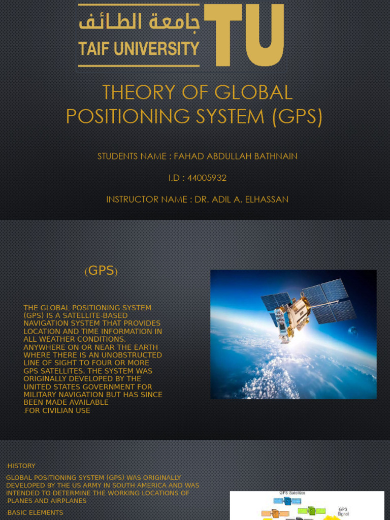 Theory of Global Positioning System (GPS) | PDF | Global Positioning System | Infrastructure