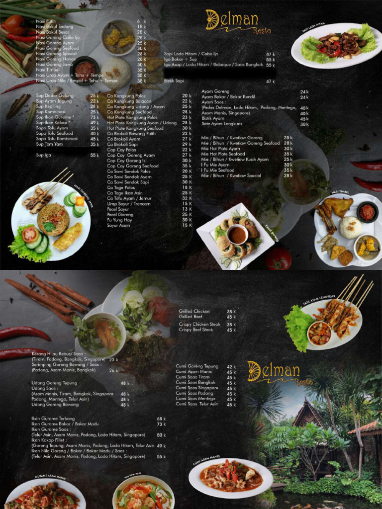Delman Resto Menu | PDF