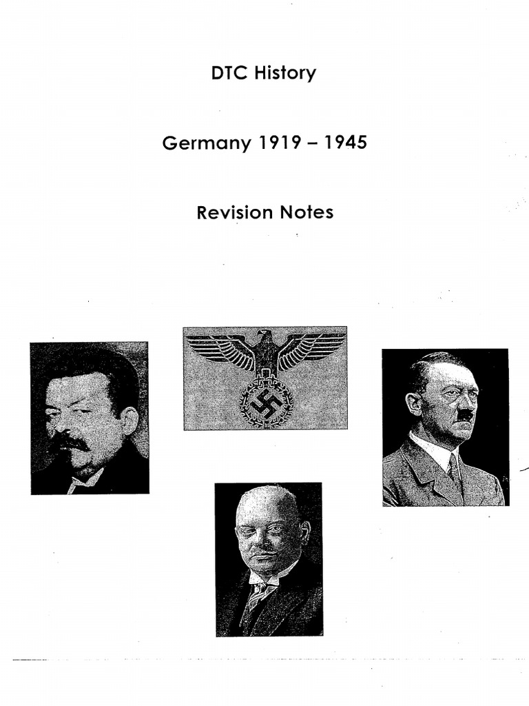 Germay Revision Pack 2012 | PDF | Weimar Republic | Nazi Germany