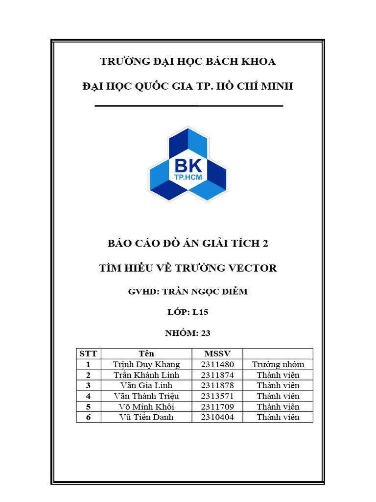 Báo cáo gt2 | PDF
