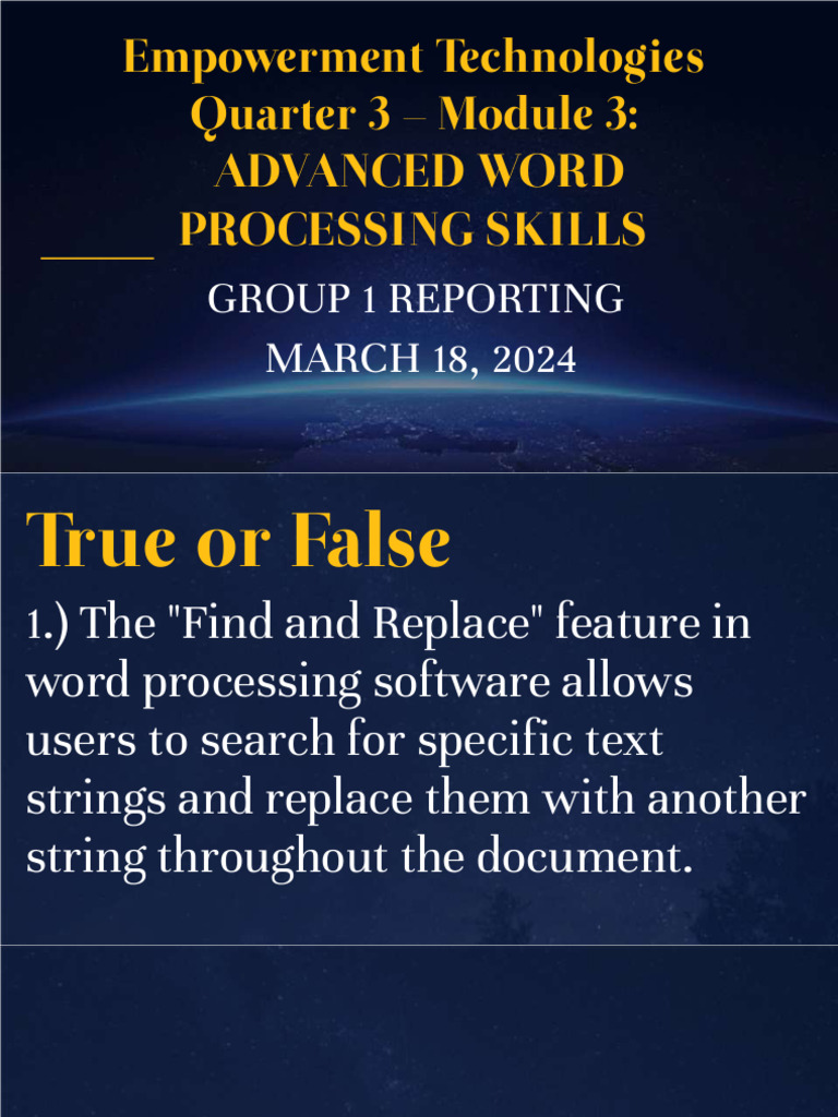 Emptech Group 1 Report (Final) | PDF | Microsoft Word | Word Processor