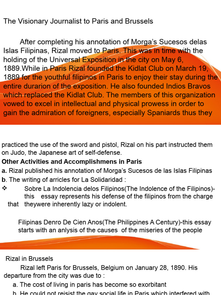 The Visionary Journalist To Paris and Brussels | PDF | History