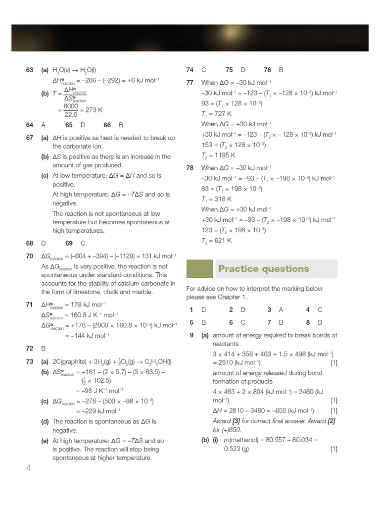 (Pearson) IB Chemistry HL Answer | PDF | Ion | Ionic Bonding