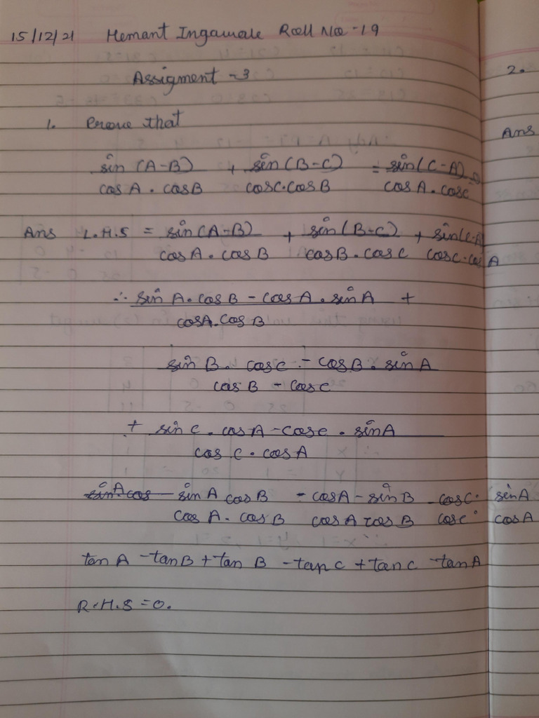 Maths Assignment-3 | PDF