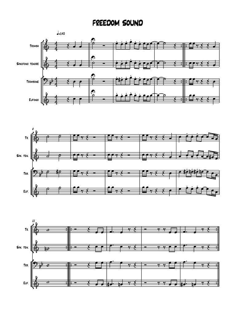 FREEDOM SOUND - Partitura Intera | PDF