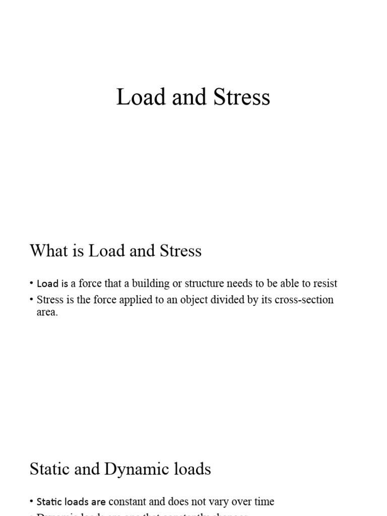 Understanding Load and Stress in Structures | PDF