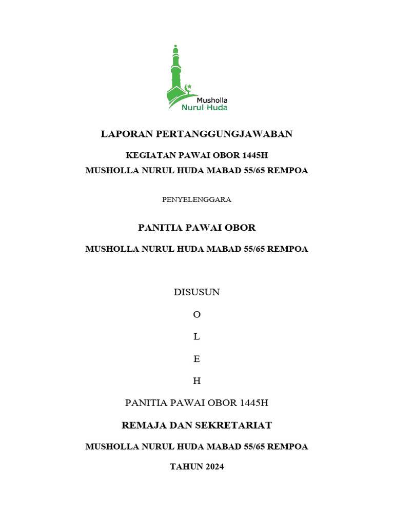 Laporan Pawai Obor Ramadhan 1445H | PDF