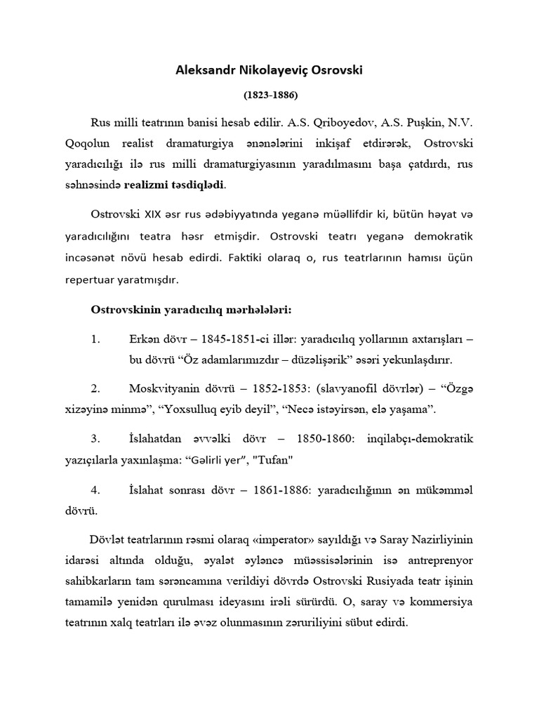 Ostrovski y | PDF