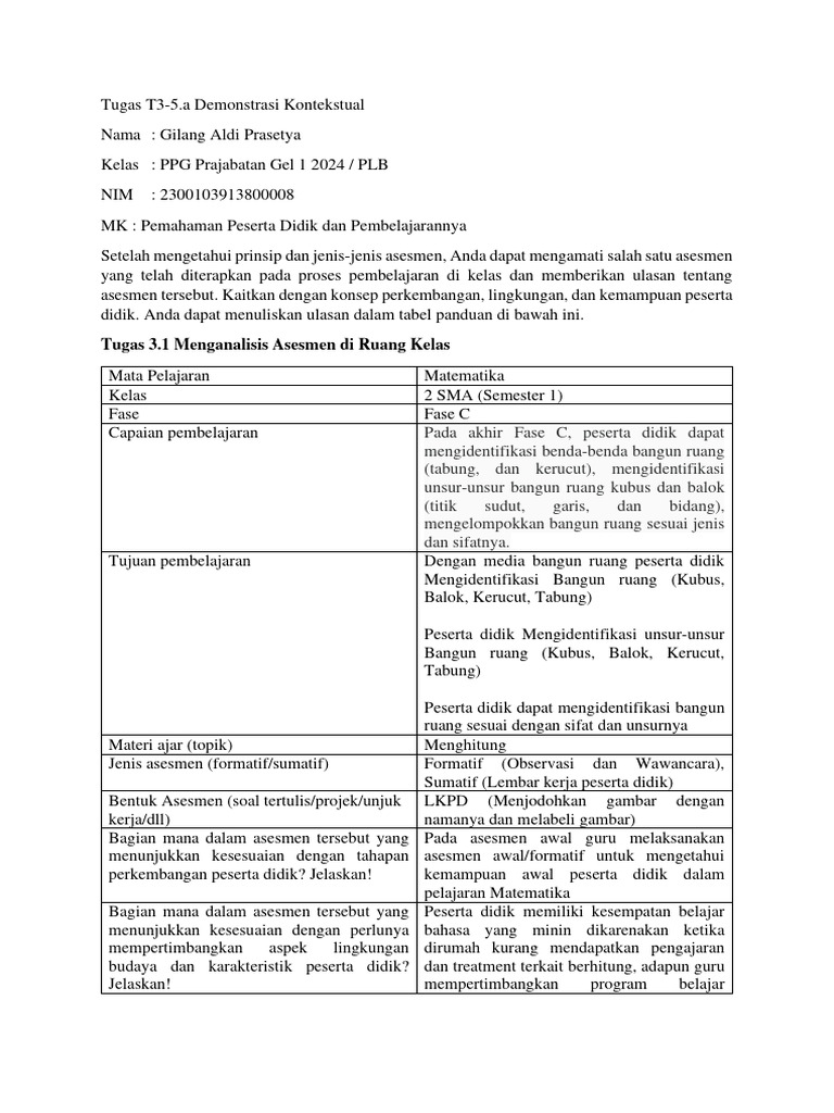 Tugas Topik 3-5.a Demonstrasi Kontekstual | PDF