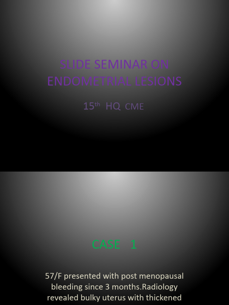 Cme Endometrium Cases | PDF