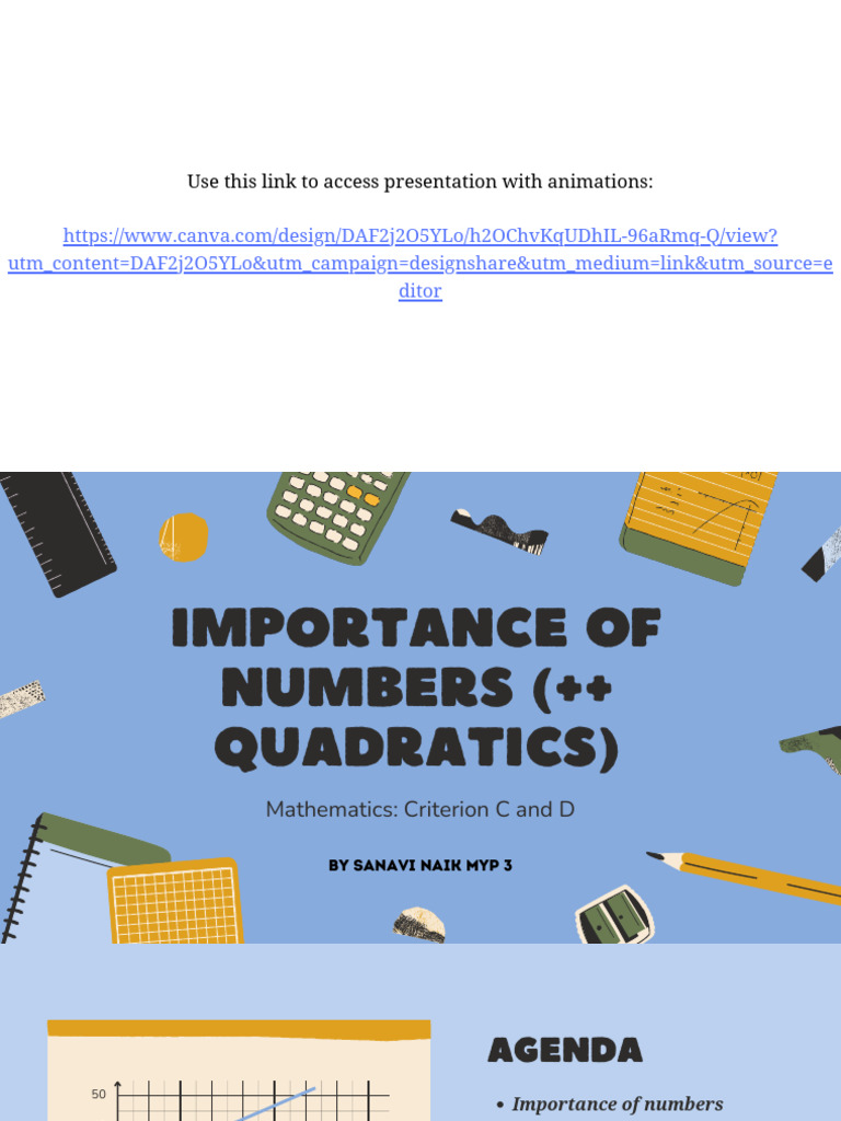 Importance of Quadratic Equations and Numbers Presentation | PDF ...