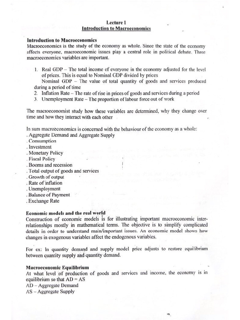 Intro to macro | PDF