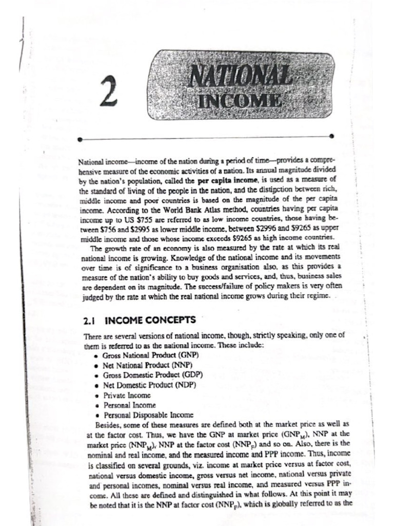 National Income | PDF