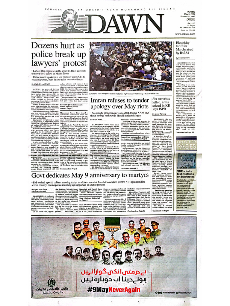 DAWN Newspaper 09 May 2024 | PDF