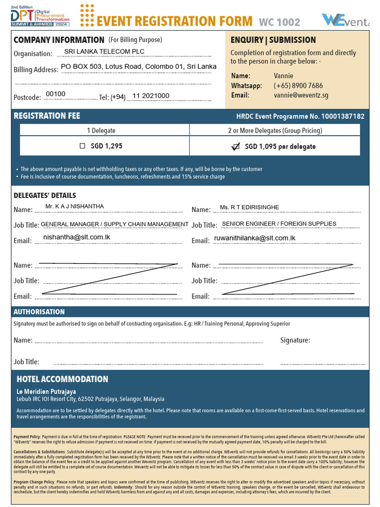 DPT 2024 - Registartion Form | PDF | Indemnity | Private Law