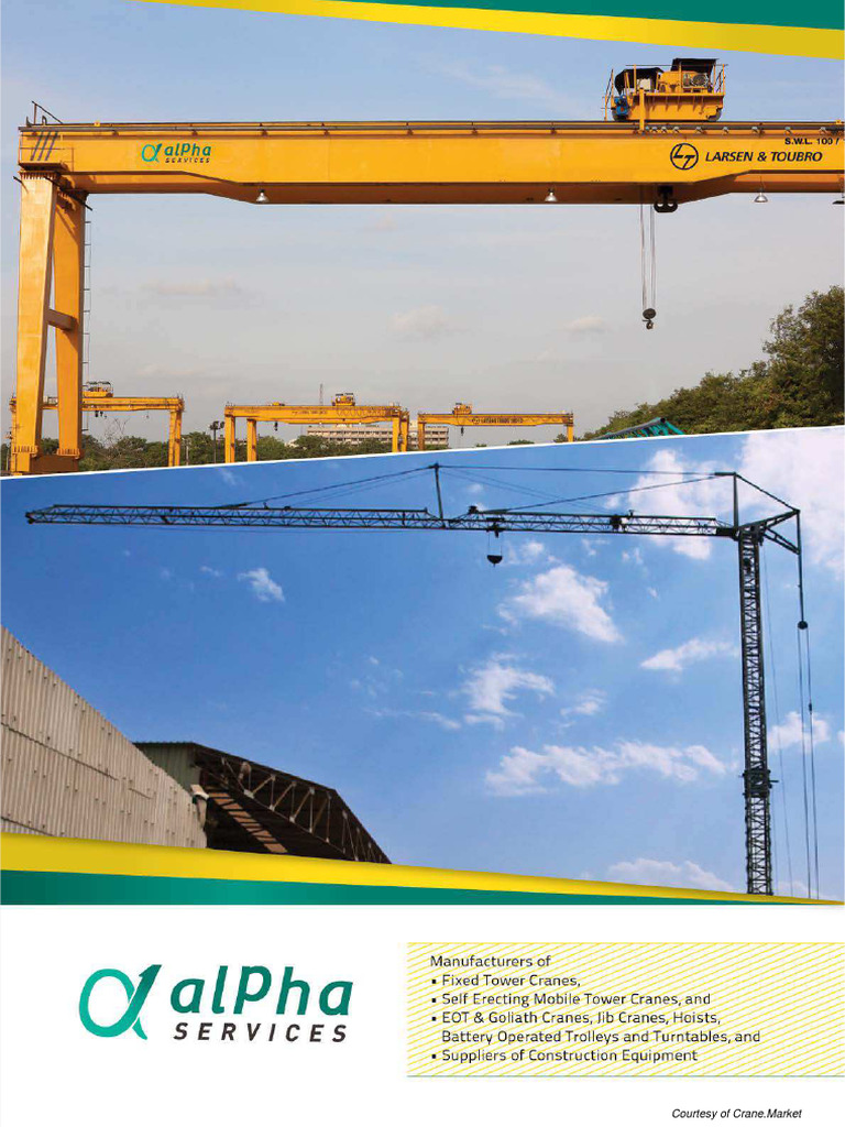 alpha-services-tower-cranes-spec-2e2d07 | PDF | Crane (Machine ...