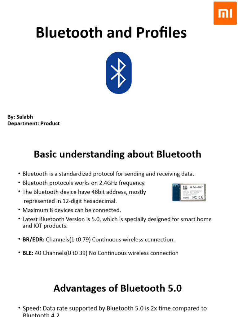 Bluetooth and Profiles | PDF | Bluetooth | Computing