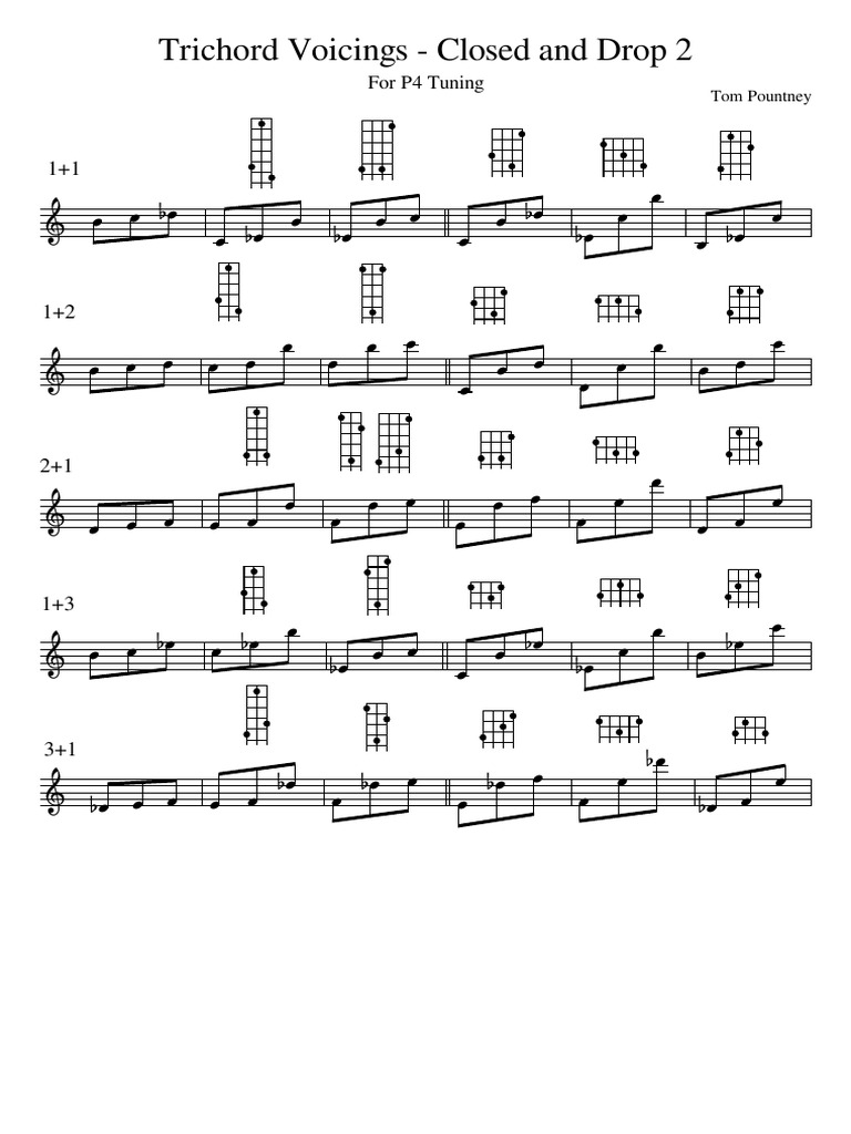 Trichord Voicings (1) - Copy | PDF Trichord Voicings (1) - Copy | PDF