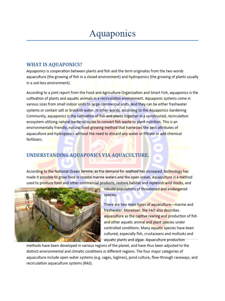 Aquaponics Pro | PDF | Aquaponics | Aquaculture