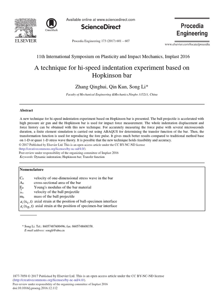 A Technique For Hi Speed Indentation Experiment Based o - 2017 ...