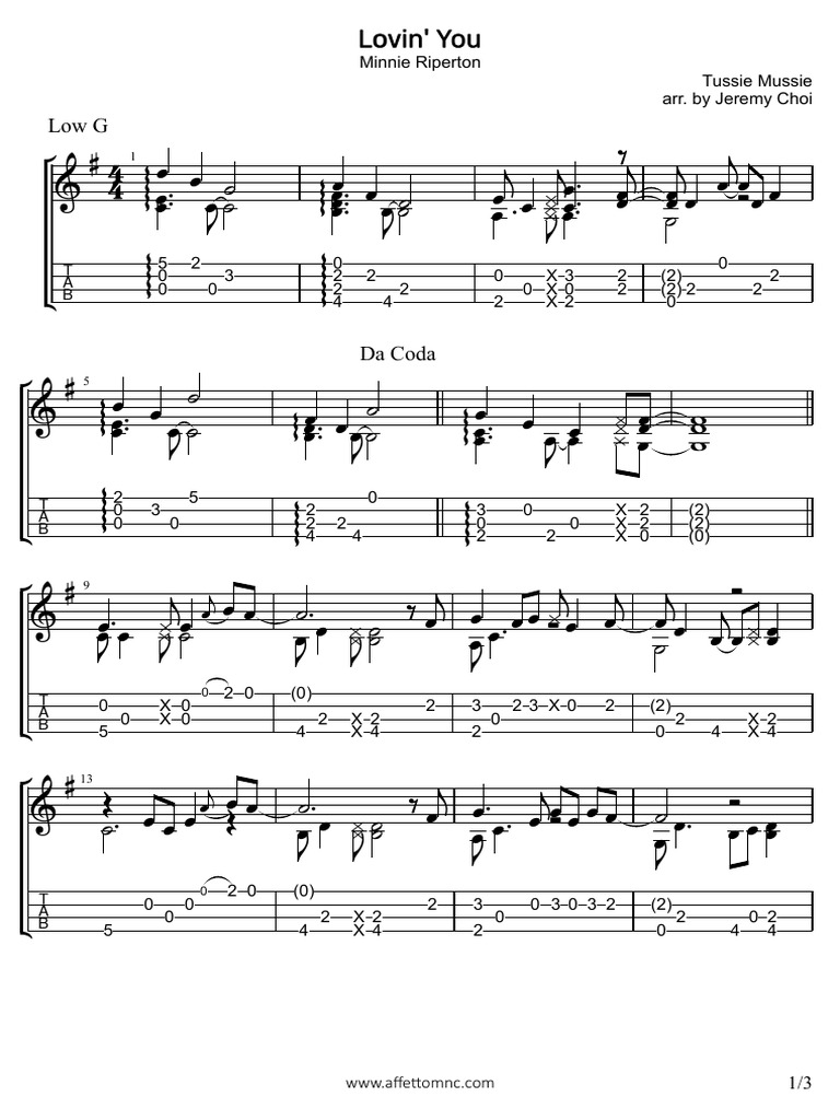 Tab Lovin-You Ukulele | PDF | Song Recordings | Singles