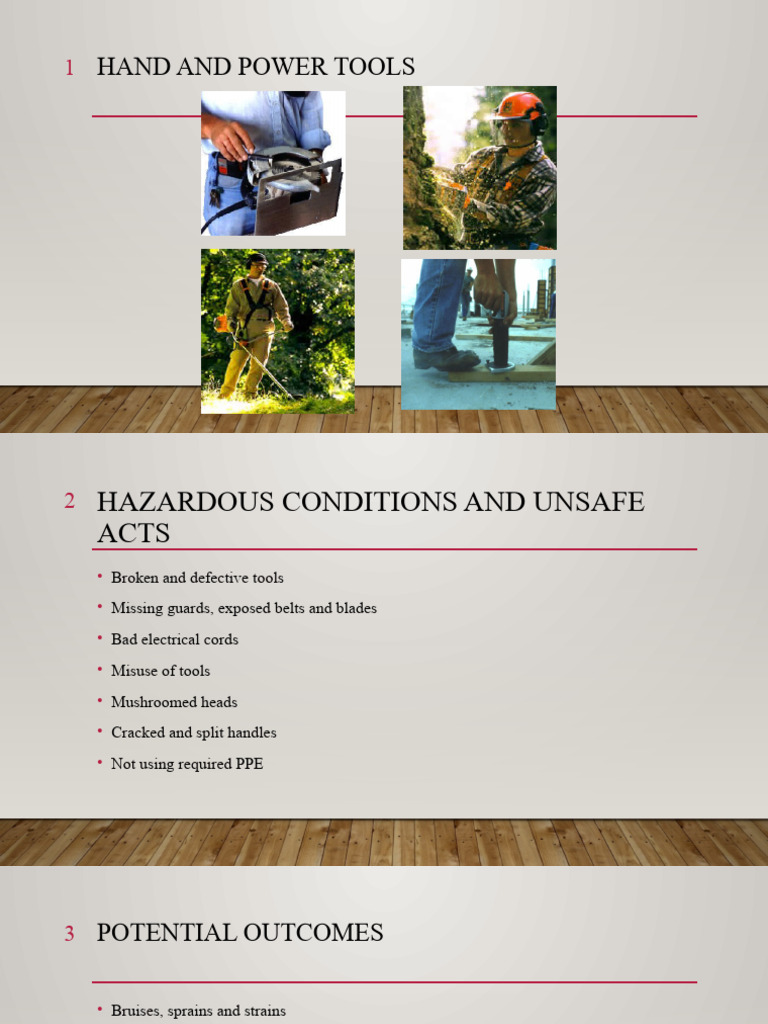 Hand and Power Tools | PDF | Personal Protective Equipment | Equipment