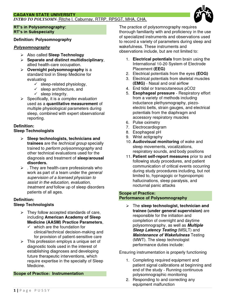 Polysomn 1 2 3 | PDF | Sleep | Rapid Eye Movement Sleep