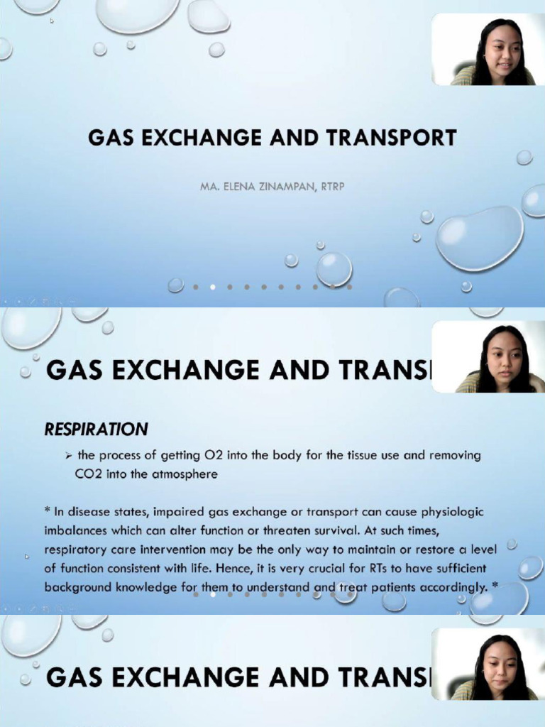Gas Exchange Reviewer | PDF