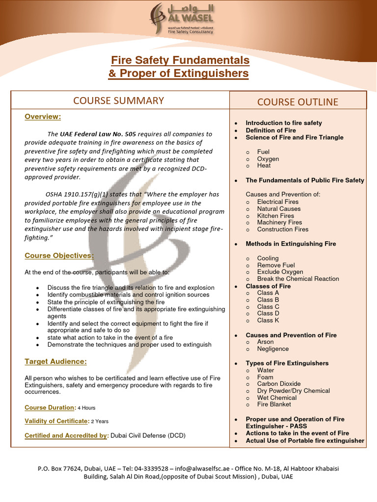 Fire Safety Fundamentals | PDF | Fires | Firefighting