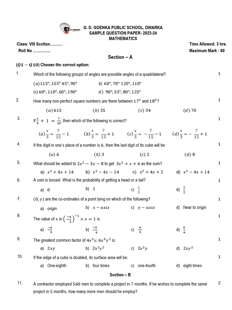 Math 8 - SP - 2 - 23-24 | PDF