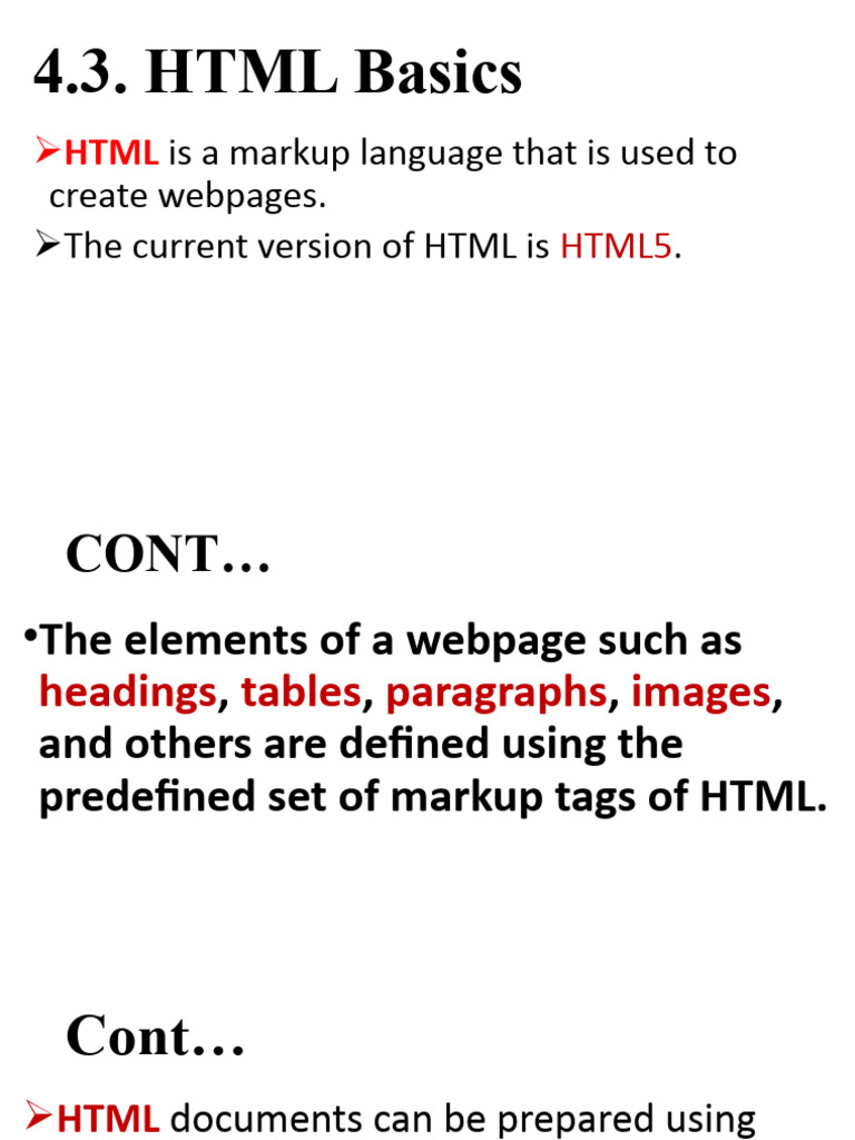 HTML Part2 | PDF | Html Element | Html