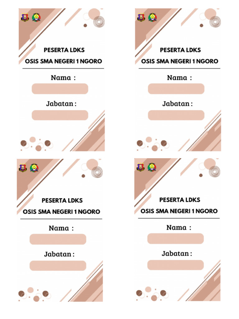 id card LDKS OSIS | PDF