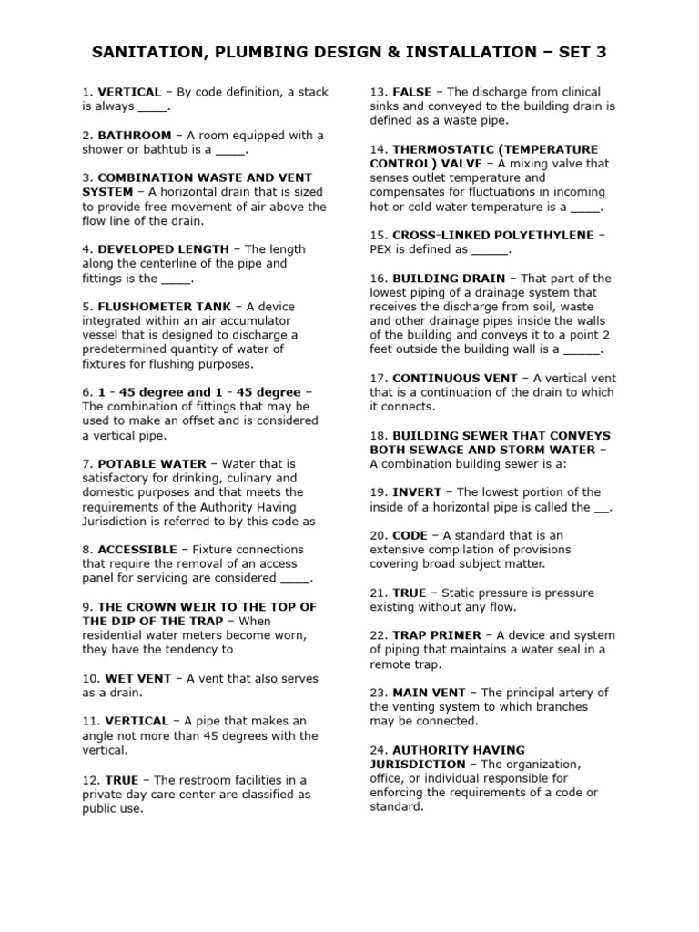 SPDI - Set 3 | PDF | Plumbing | Storm Drain