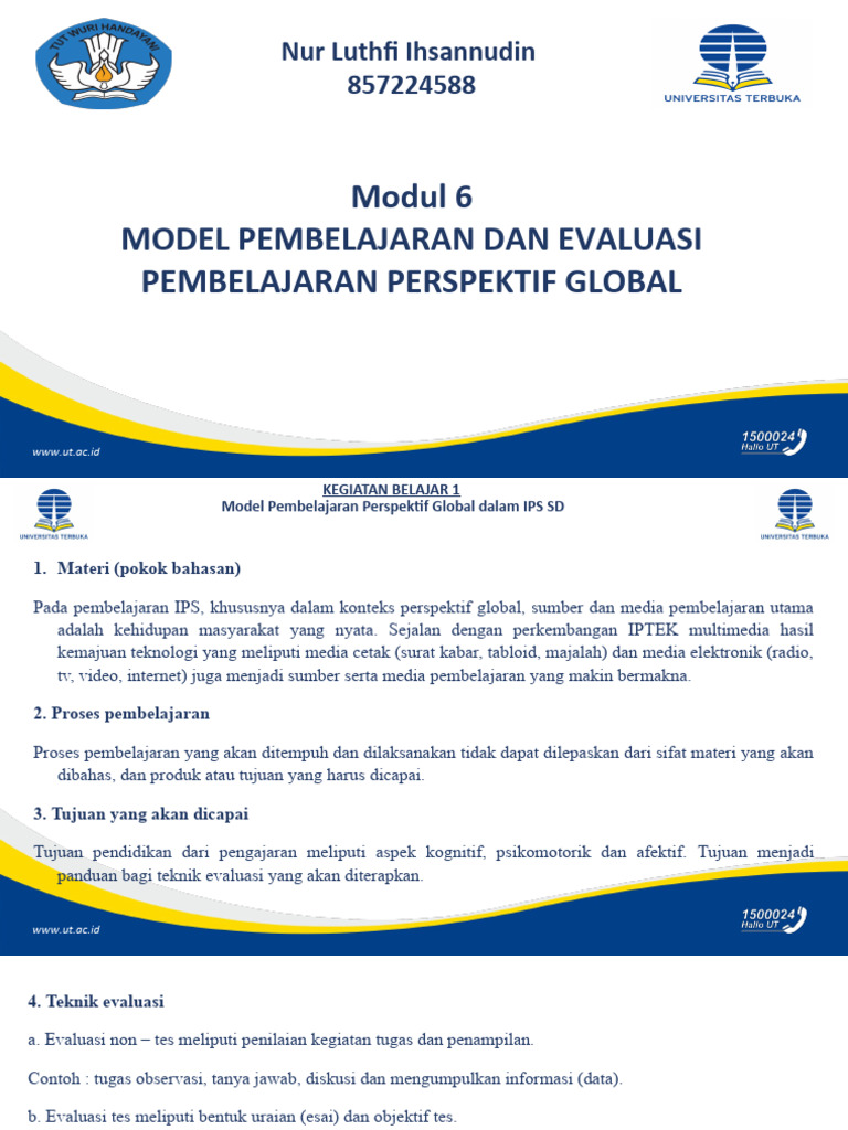 PPT MODUL 6 Perspektif Global | PDF