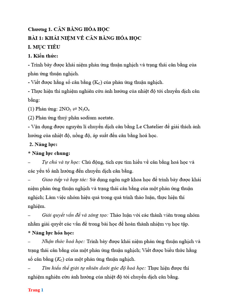 GA Hoa 11 CTST HK1 | PDF