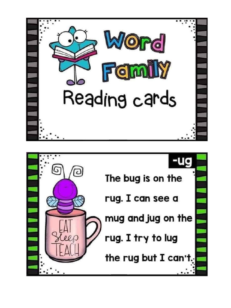 CVC Reading Cards | PDF