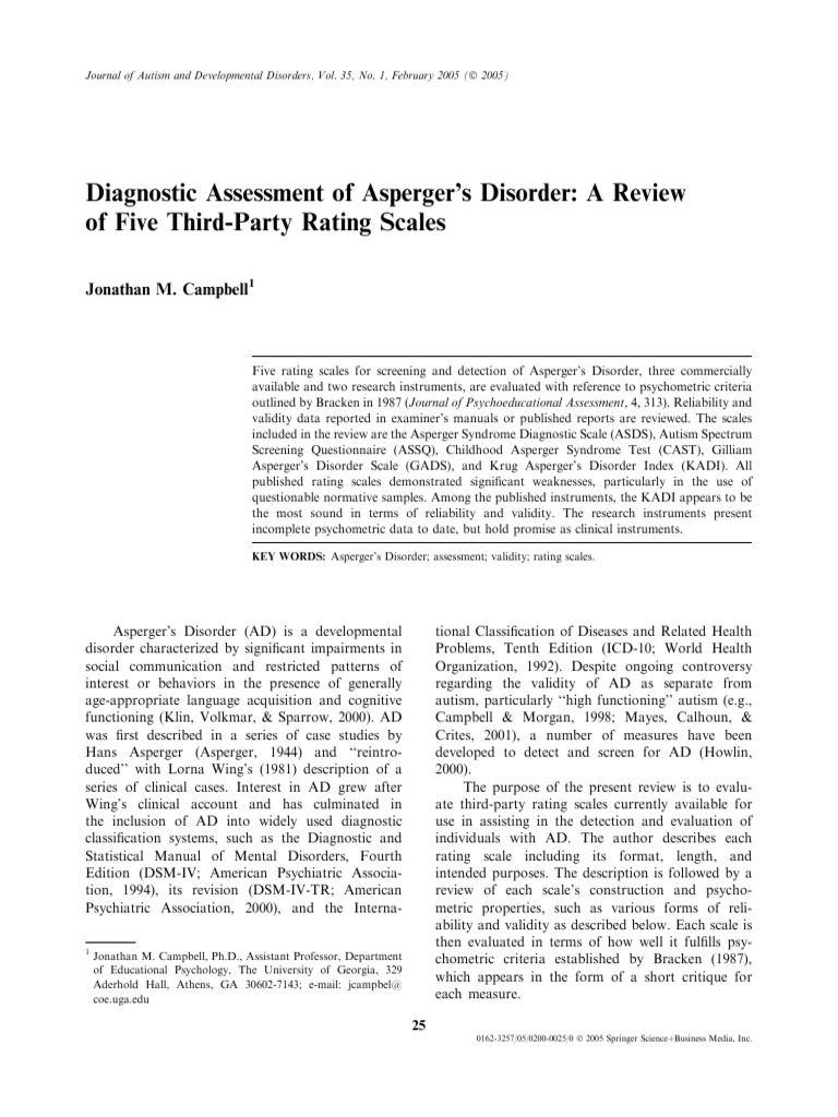 4 - Aspergers DX | PDF | Asperger Syndrome | Autism Spectrum
