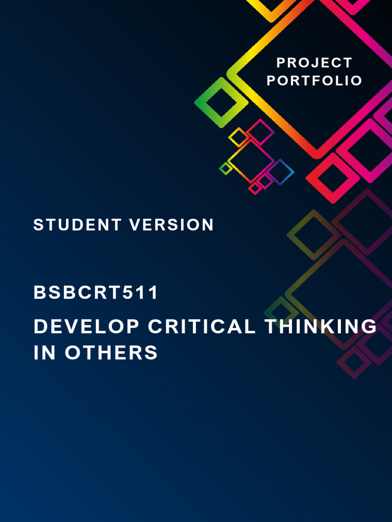 BSBCRT511 Project Portfolio | PDF | Thought | Creativity