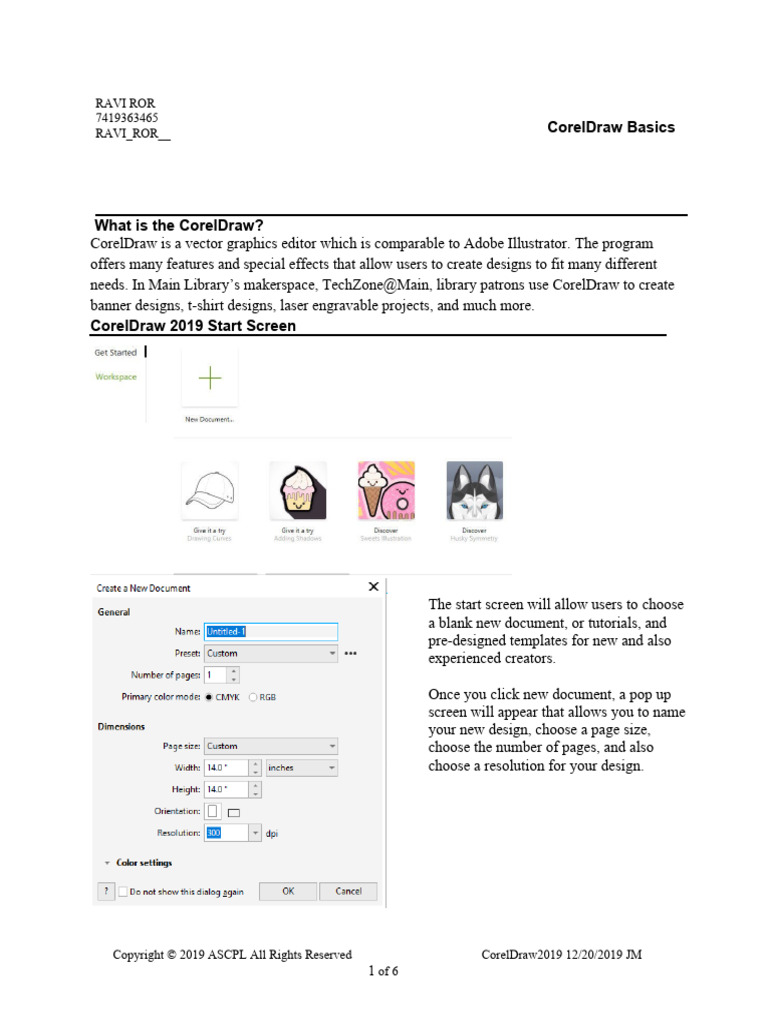 Coreldraw Syllabus | Download Free PDF | Area | Software