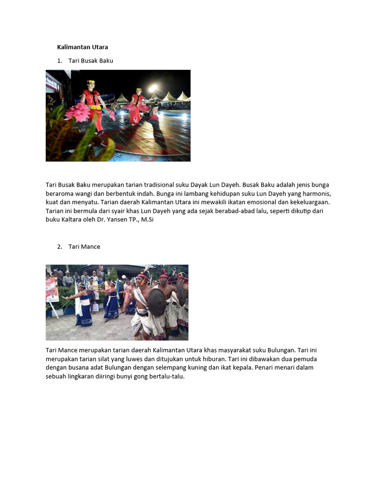 Tarian Di Kalimantan | PDF | Seni | Puisi